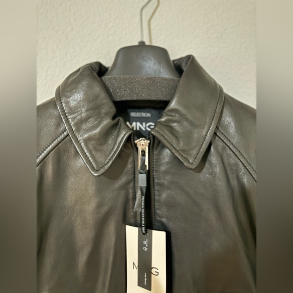 Mango | Jackets & Coats | Nwt Mango 0 Leather Bomber Jacket | Poshmark